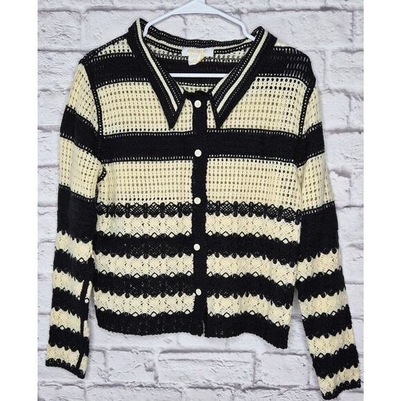 Cocobleu | Sweaters | Cocobleu Ny Crochet Knit Cardigan Sweater Medium ...